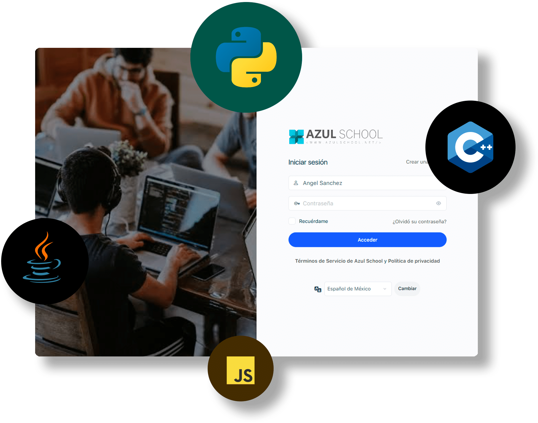 Comunidad de aprendizaje; Conecta, Aprende y Crece - Azul School